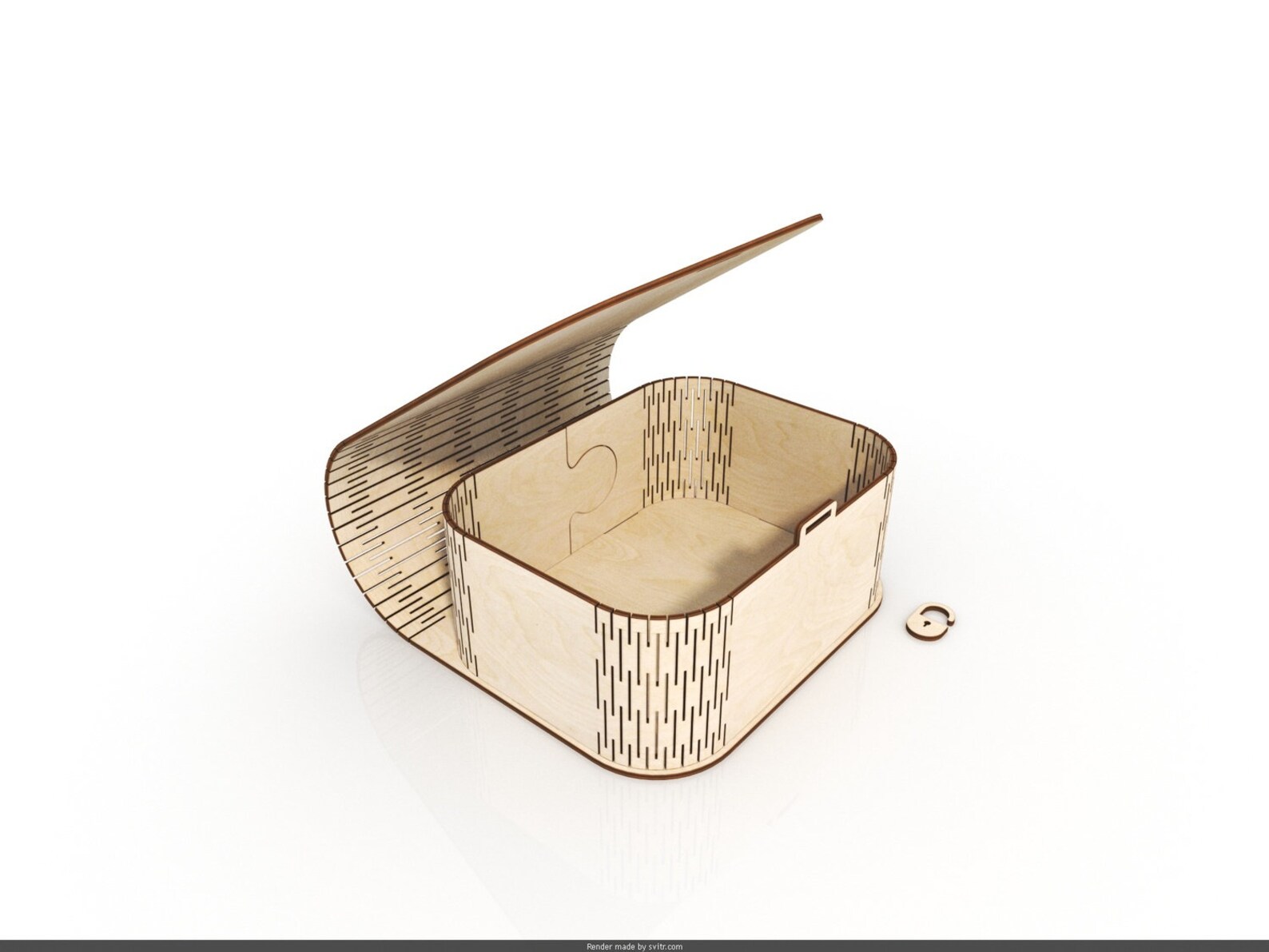 Box With Rounded Corners Laser Cut Template. Ai Svg Cdr. | Etsy