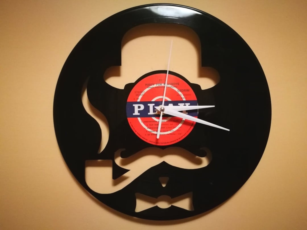 Vinyl Record Wall Clock.laser Cut Files SVG, DXF, CDR, Vector Plans ...