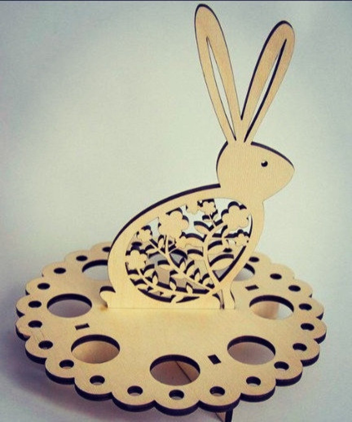 Easter Egg Bunny Holder.laser Cut Files SVG, DXF, Cdr,vector Plans ...