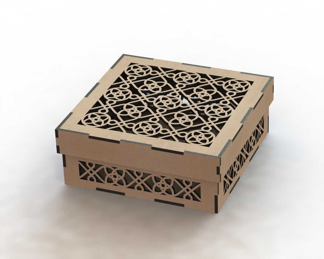 Box.svg, DXF, CDR, Vector Plans Glowforge Files Instant Download, Cnc ...