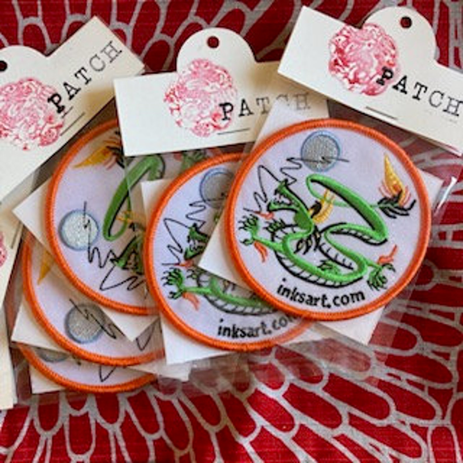 Year of the Dragon Embroidered Patch, Iron-on - Etsy