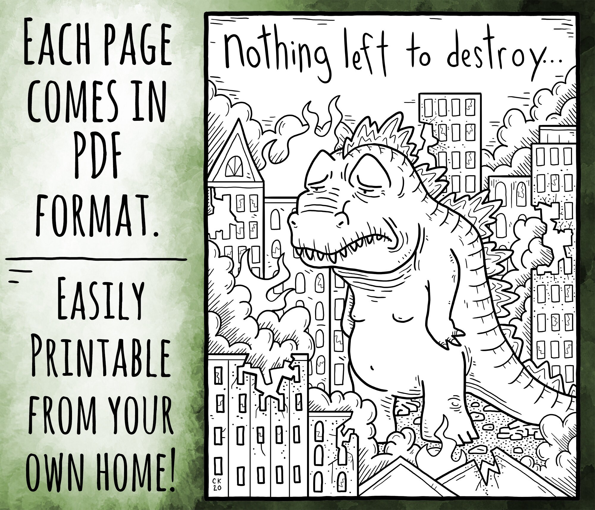 Let's Get Weird: Adult Coloring Pages 5 Printable - Etsy