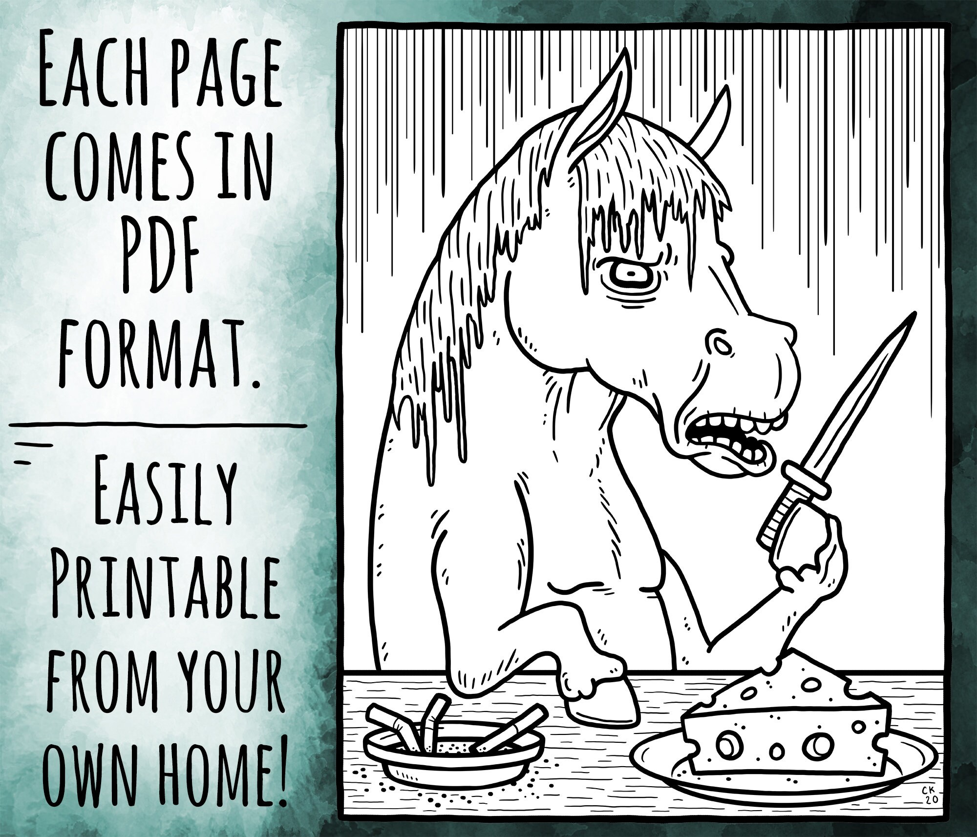 Let's Get Weird: Adult Coloring Pages 5 Printable Coloring Pages ...