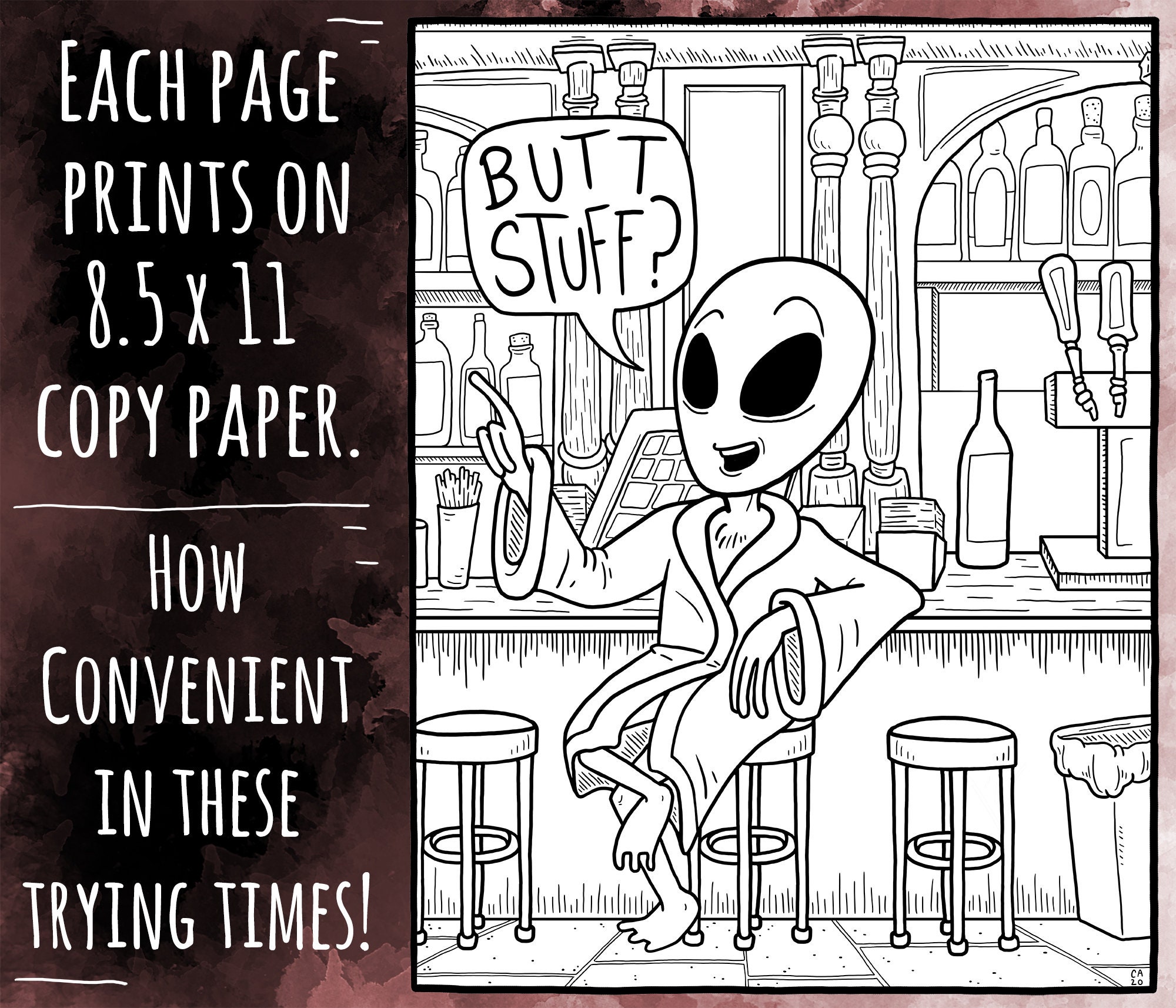 Let's Get Weird: Adult Coloring Pages 5 Printable Coloring Pages ...