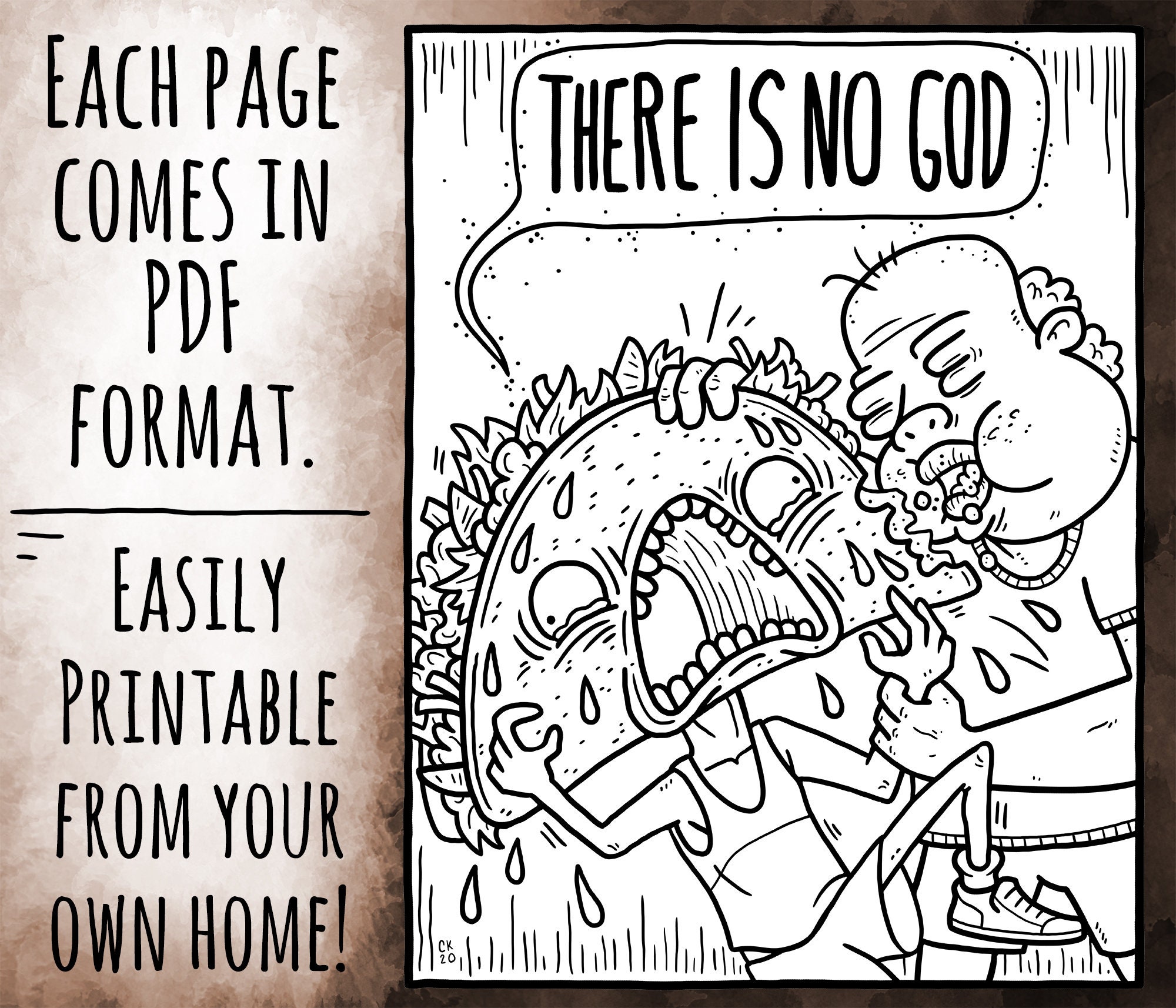 Let's Get Weird: Adult Coloring Pages 5 Printable Coloring Pages ...