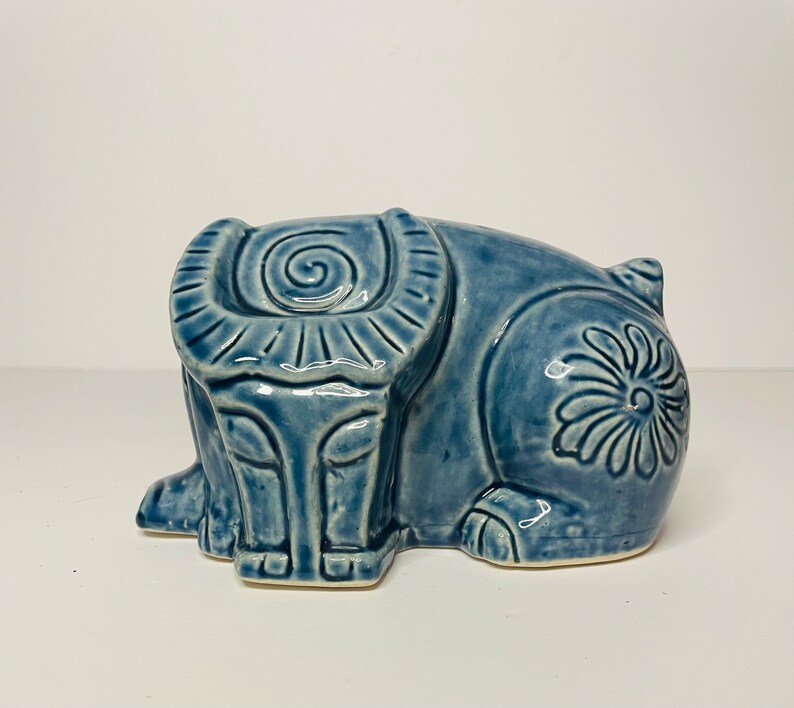 Vietnamese Folk Art Water Buffalo/bull. Ceramic Blue - Etsy