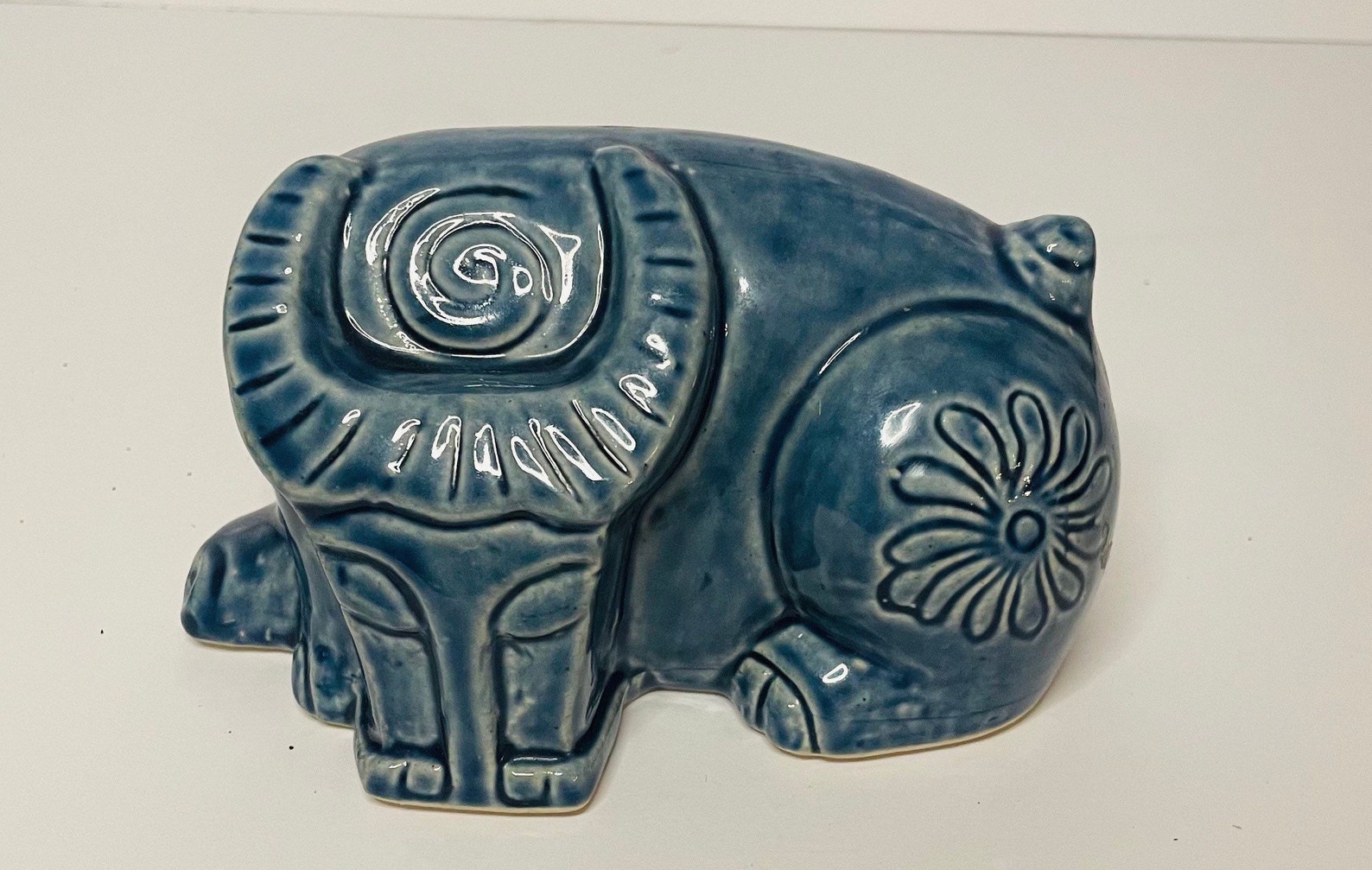 Vietnamese Folk Art Water Buffalo/bull. Ceramic Blue - Etsy