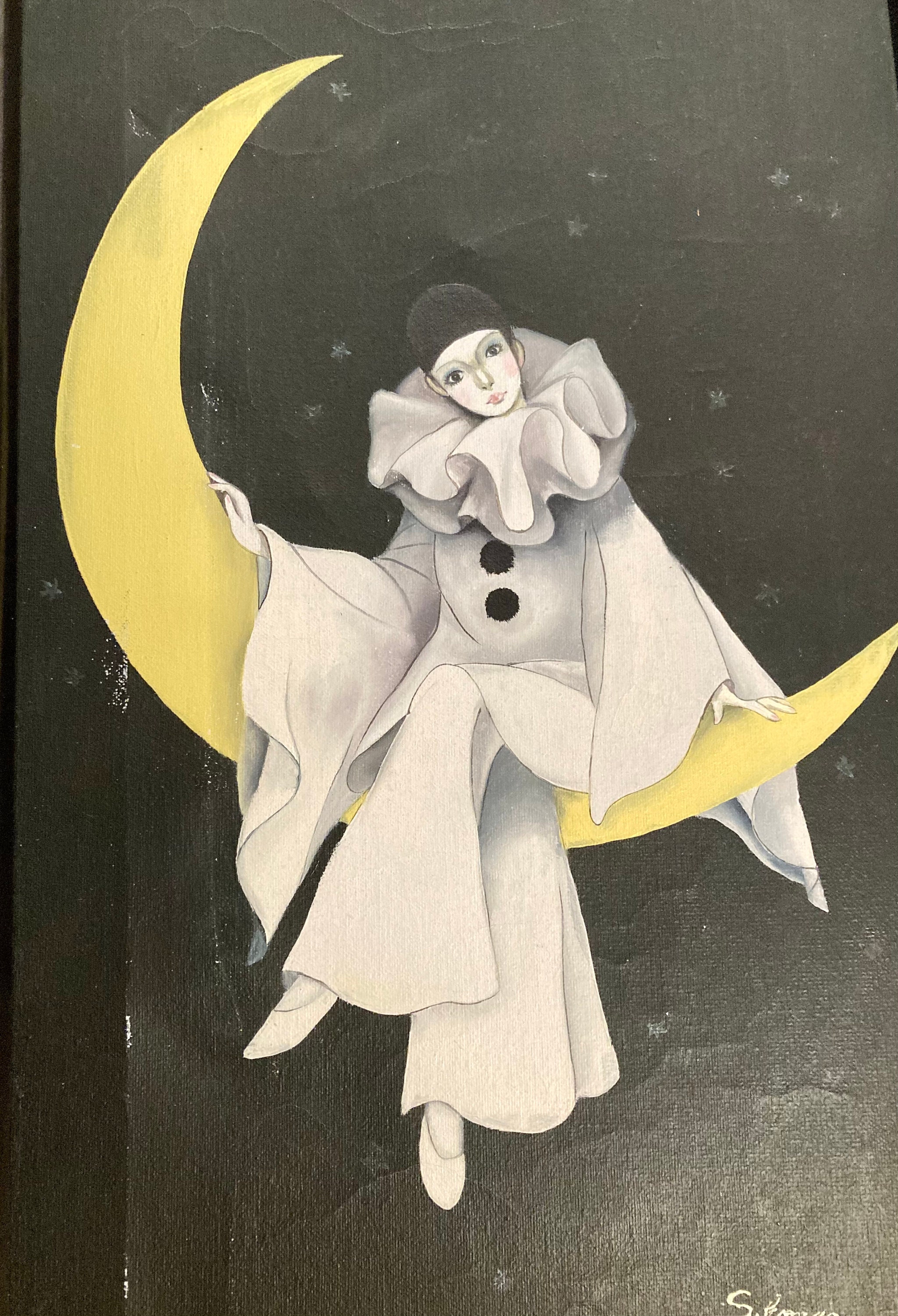 80s oil on stretched canvas fantasy painting. New wave art. | Etsy