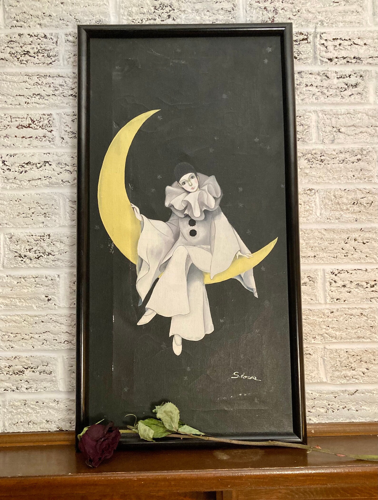 80s oil on stretched canvas fantasy painting. New wave art. | Etsy