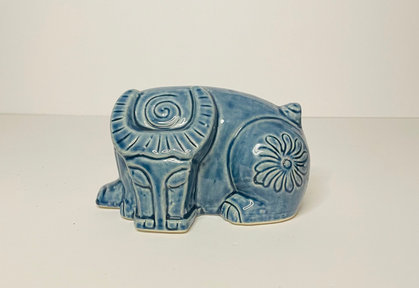 Vietnamese Folk Art Water Buffalo/bull. Ceramic Blue - Etsy