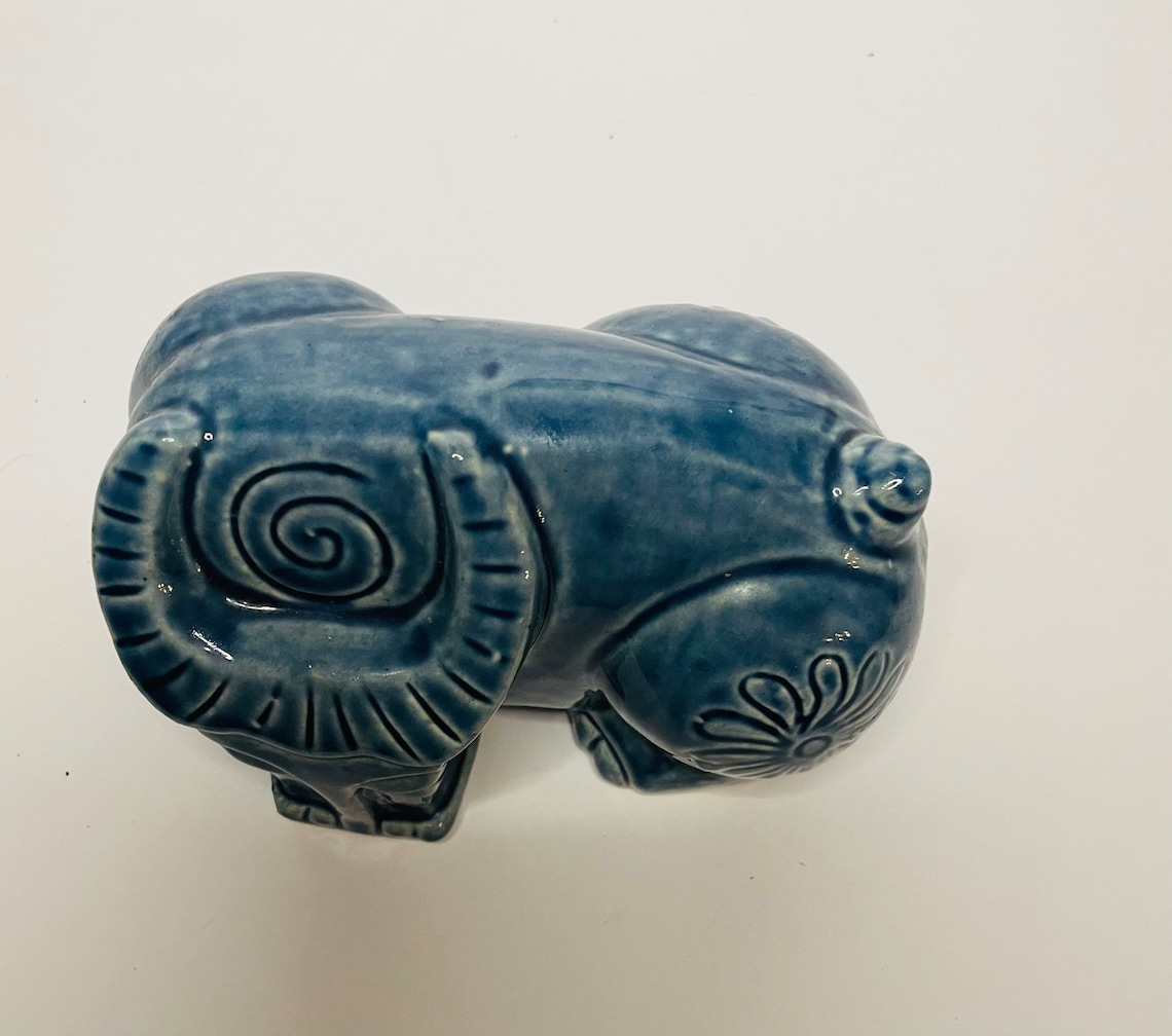 Vietnamese Folk Art Water Buffalo/bull. Ceramic Blue - Etsy