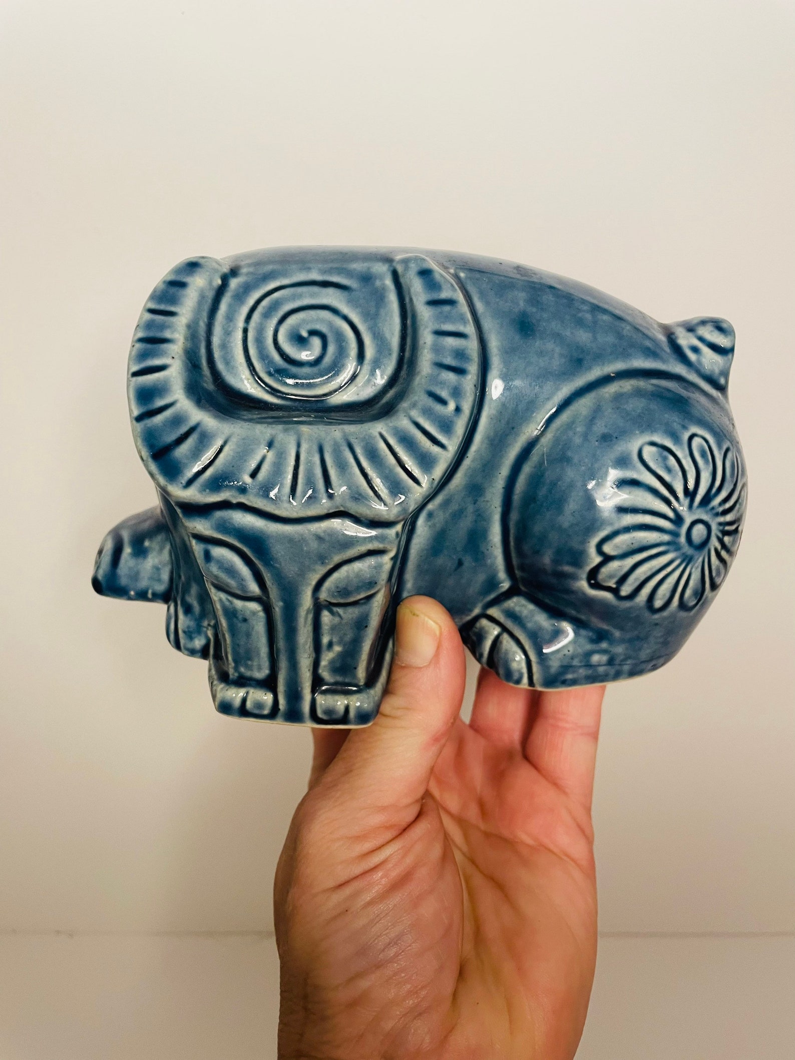 Vietnamese Folk Art Water Buffalo/bull. Ceramic Blue - Etsy