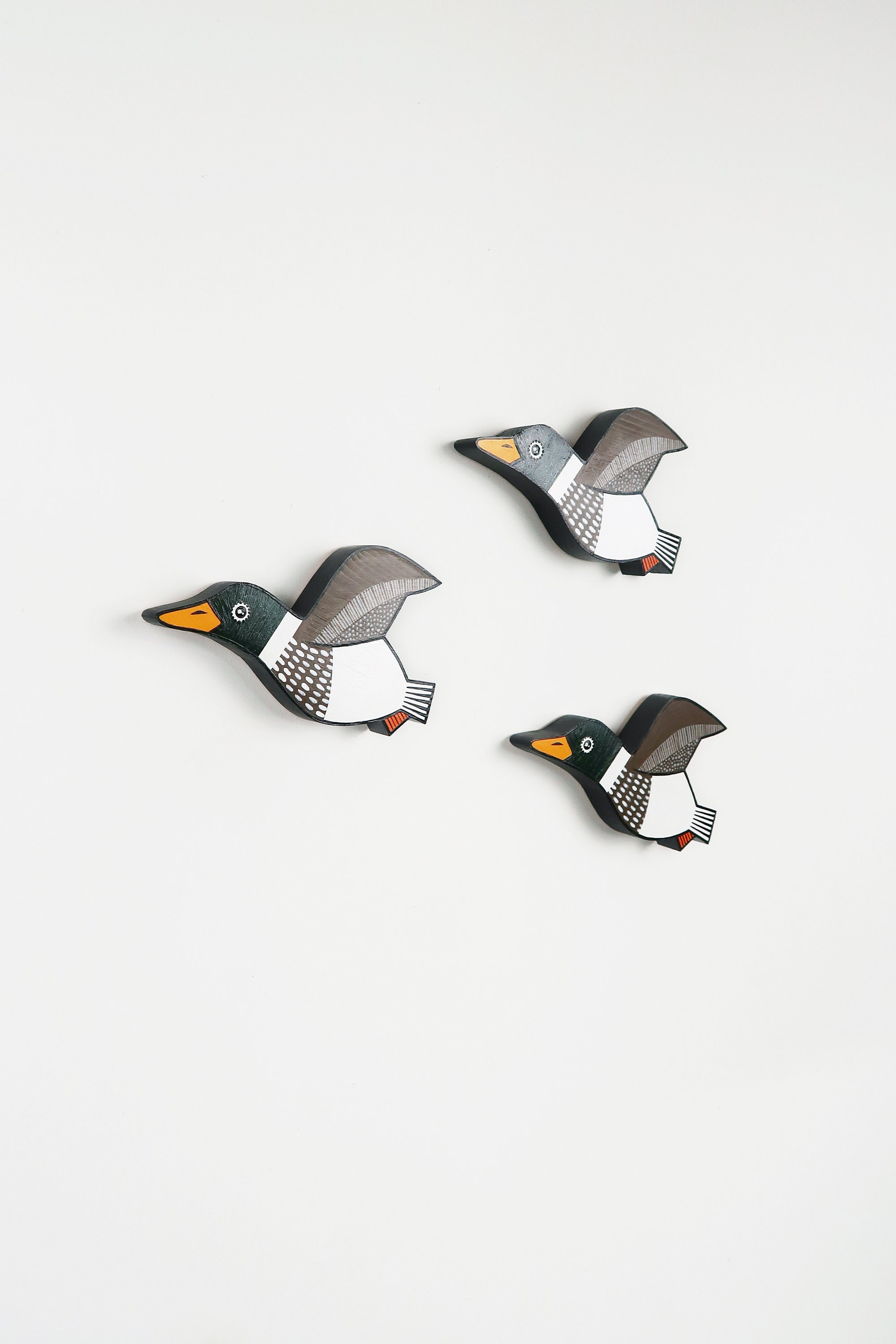 Mallard Duck Wall Hanging Flying Ducks Miniature Wall - Etsy