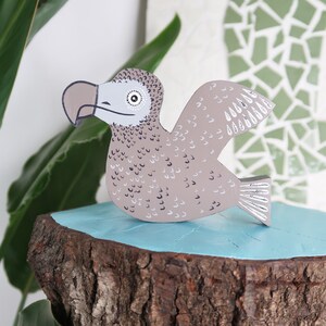 Flying Dodo Bird Wall Hanging, Set of 3 Wooden Bird Ornaments, Nature ...