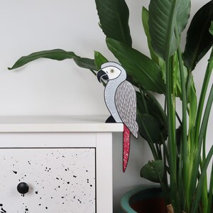 African Grey Parrot Door Topper, Wooden Parrot Decoration for Door ...