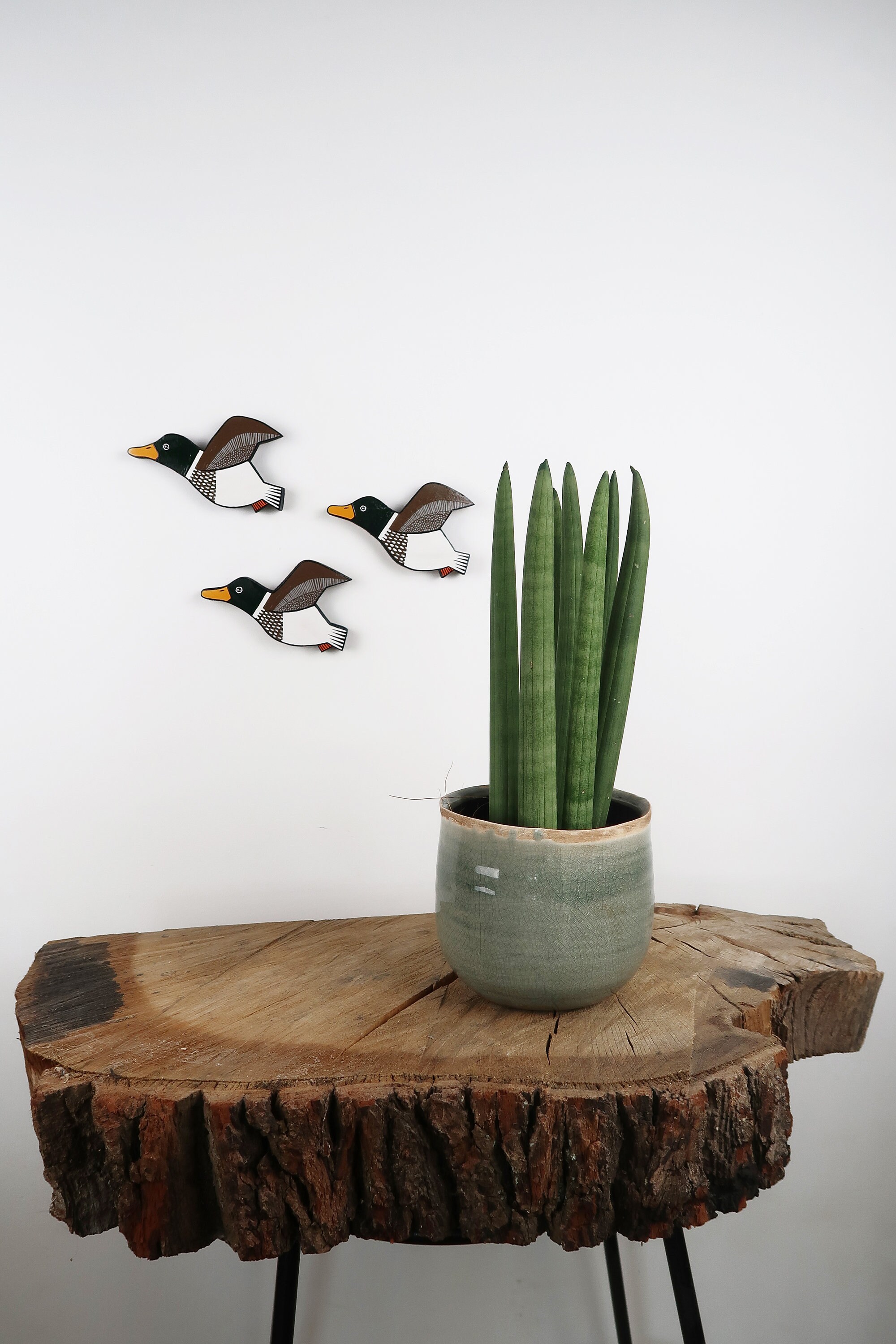 Mallard Duck Wall Hanging Flying Ducks Miniature Wall - Etsy