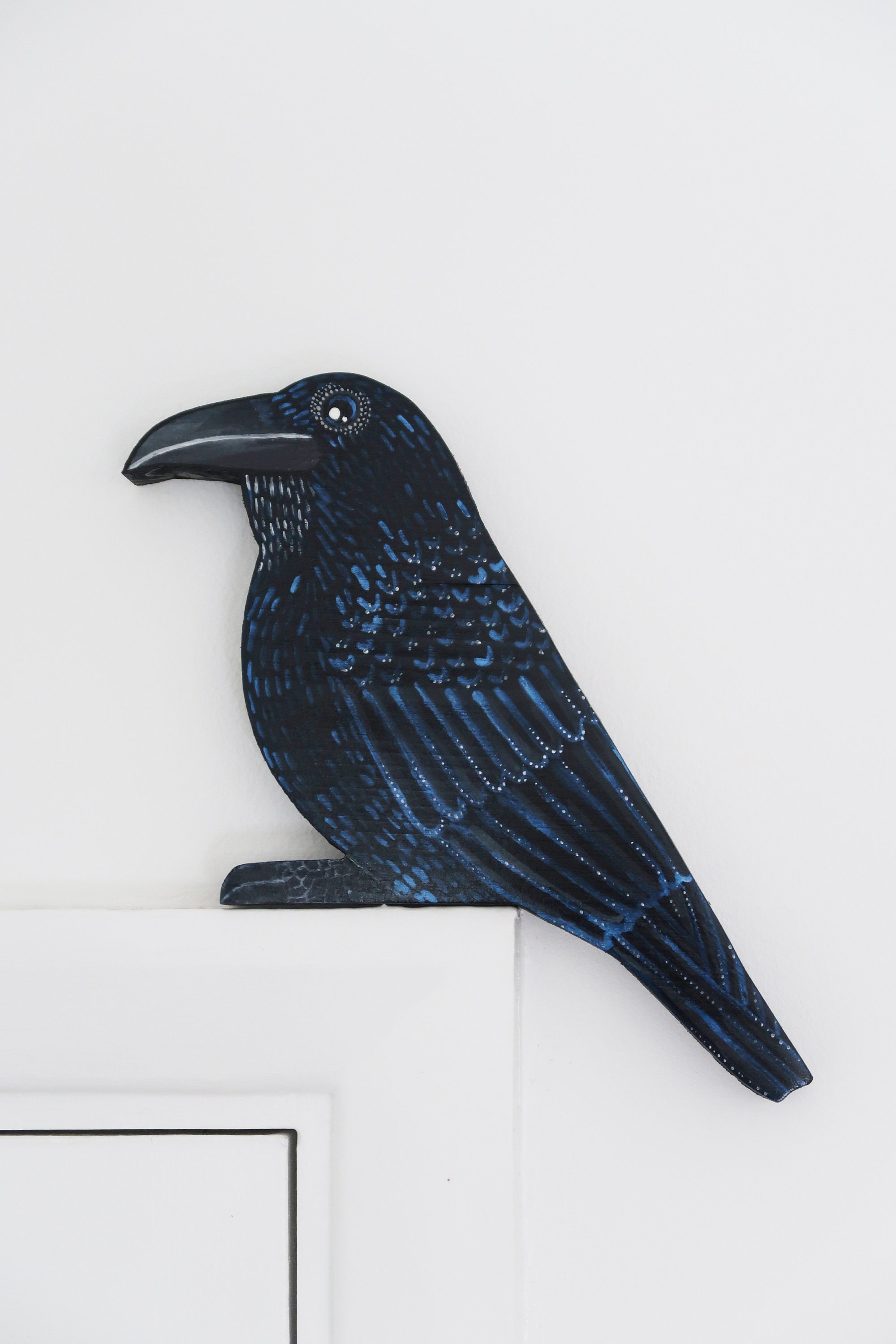 Raven Door Topper Door Decoration Wall Art Crow - Etsy