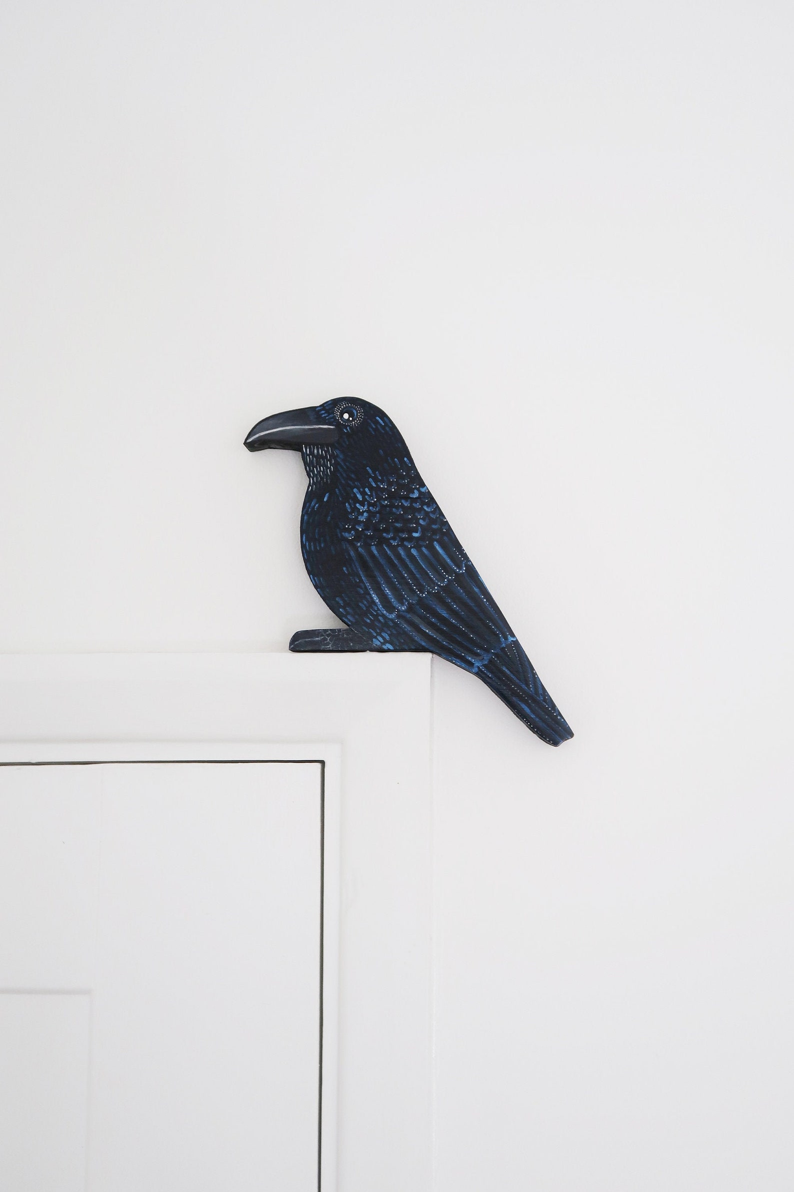 Raven Door Topper Door Decoration Wall Art Crow - Etsy