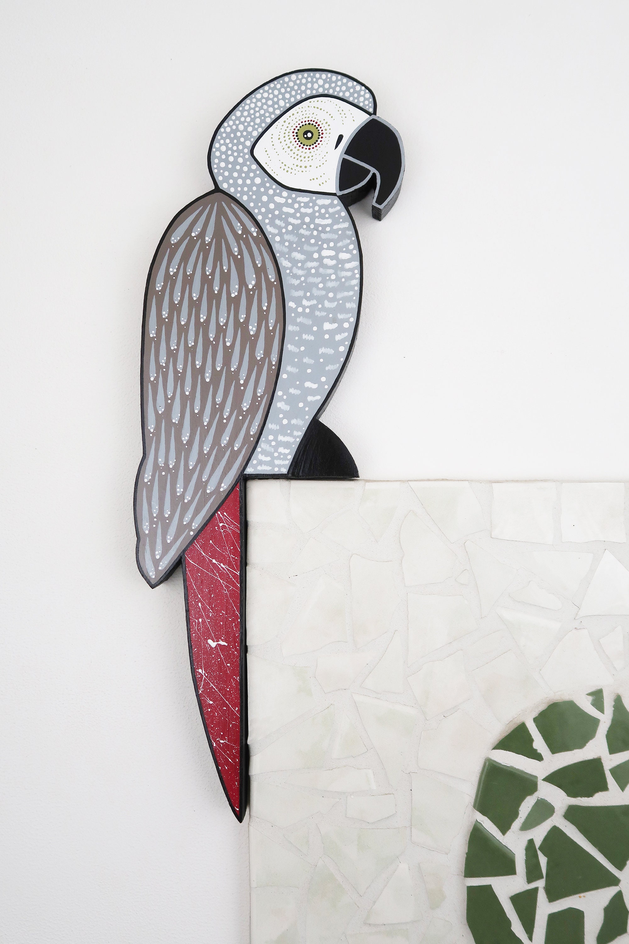 African Grey Parrot Door Topper Wooden Parrot Decoration for - Etsy