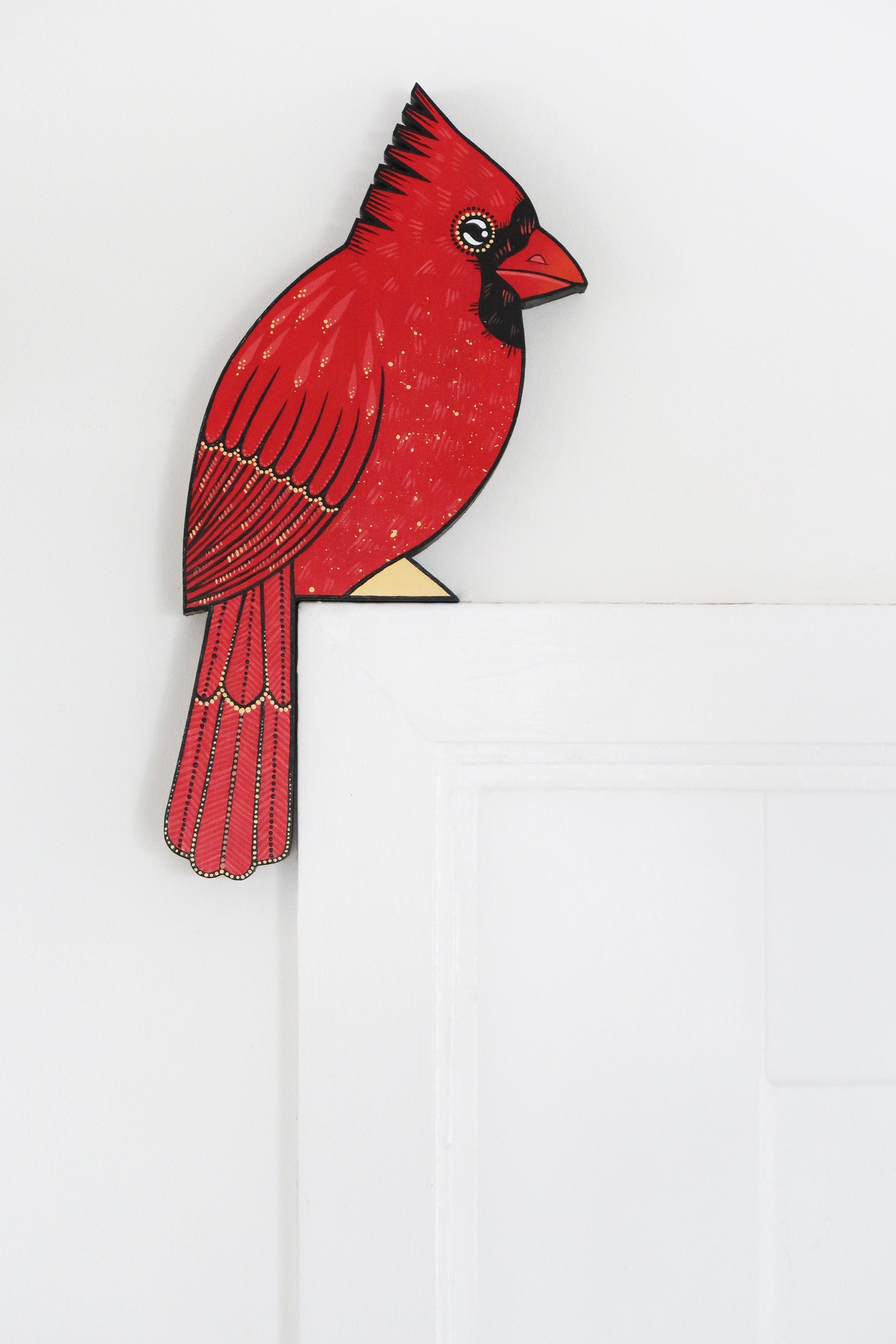 Cardinal Ornament Door Topper Unusual Home Decor Door - Etsy