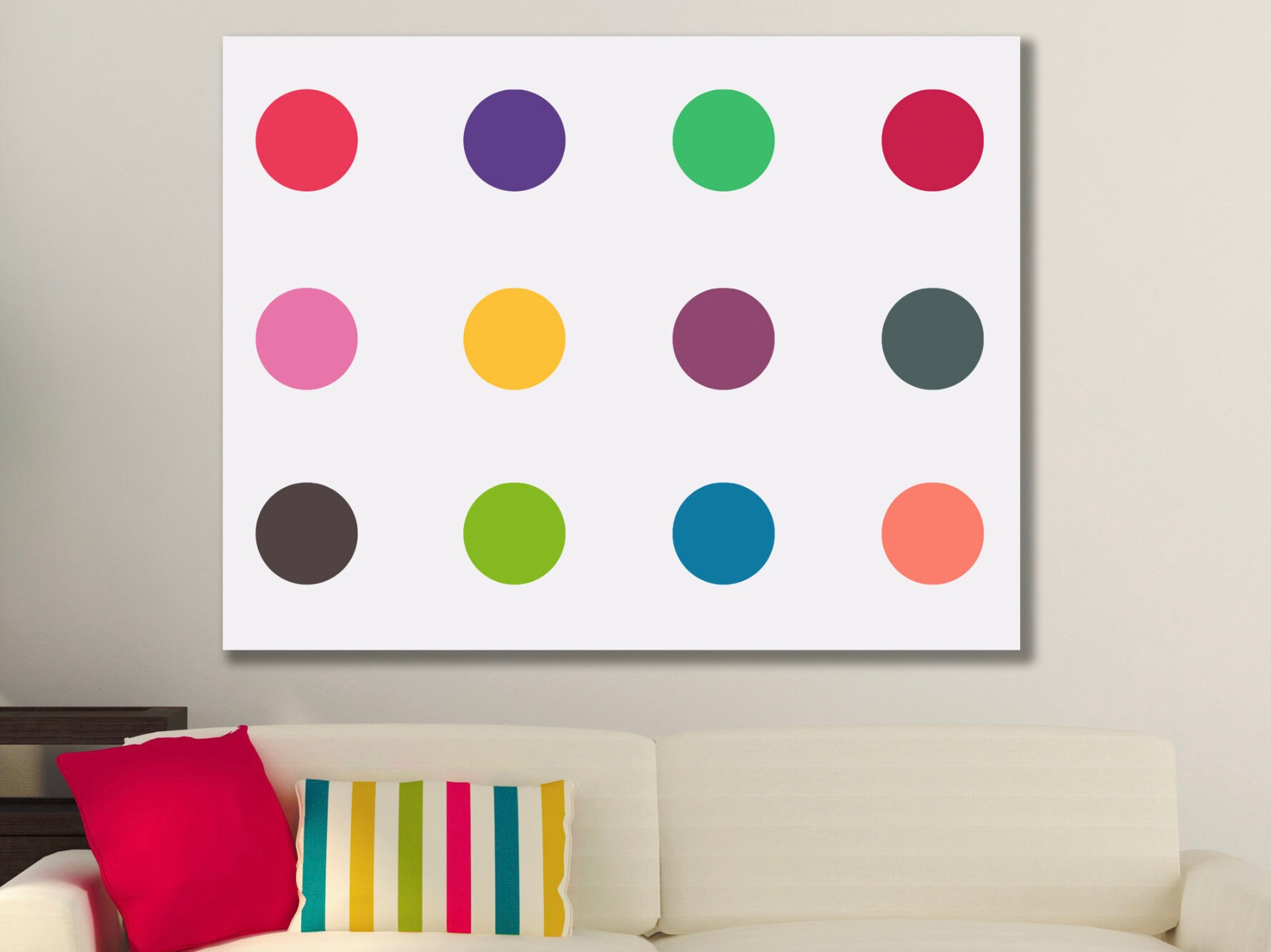 Punkte Abstrakt Farbige Muster Farbige Flecken Lebendige - Etsy.de