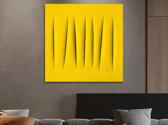 Lucio Fontana Concept Spatial Pop Art Modern Art Print - Etsy