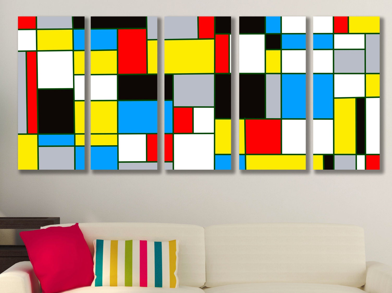 Piet Mondrian, Contemporary Art, Geometry, Square, Red, Blue, Modern ...