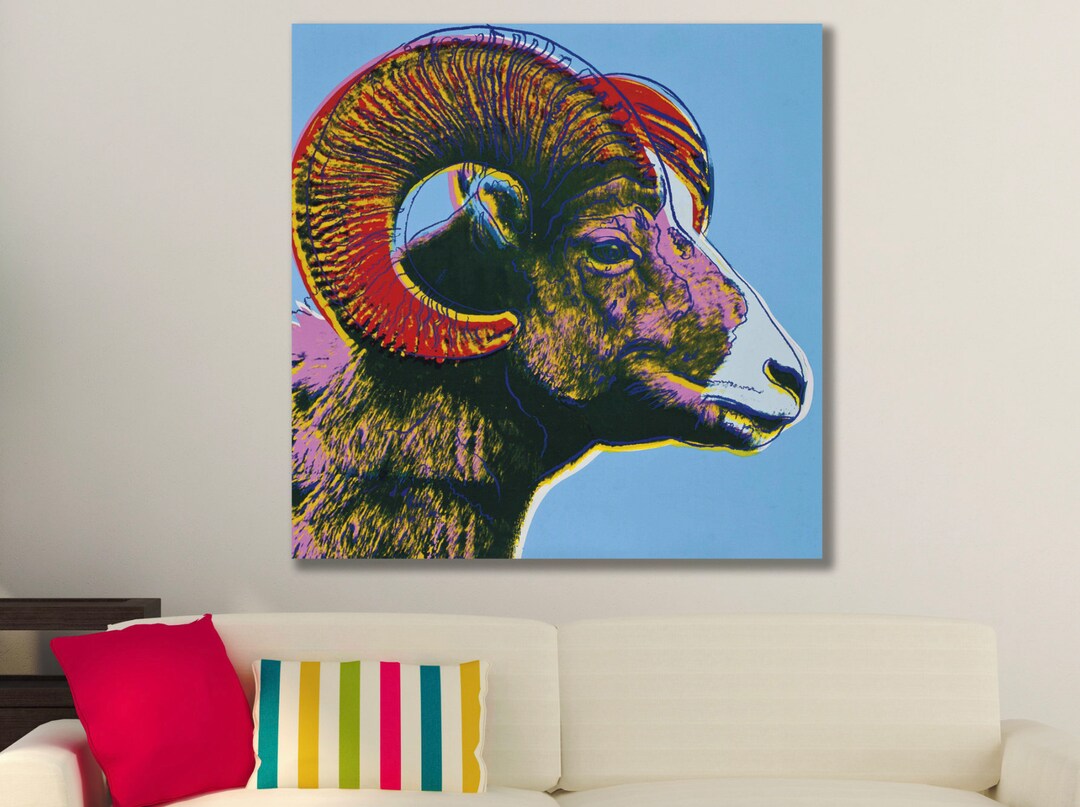 Ram, Pop Art, Graffiti, Street Art, Office Decor, Pub Decor, Barber ...