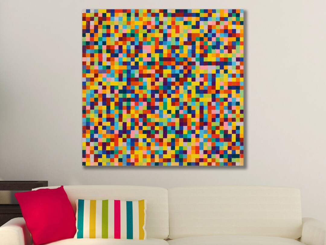 Ellsworth, Kelly, Rainbow, Pixels, Tetris, Multi-colored Squares, Cubes ...