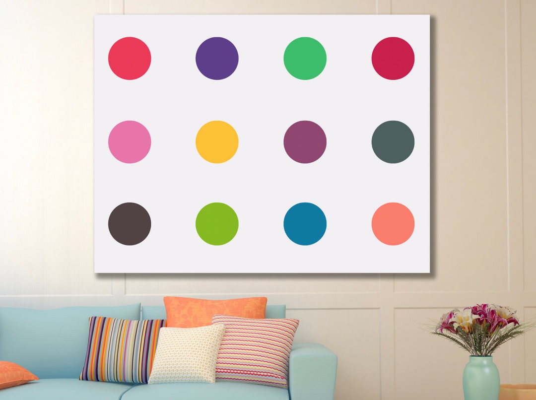 Punkte, Abstrakt, Farbige Muster, Farbige Flecken, Lebendige Farben ...