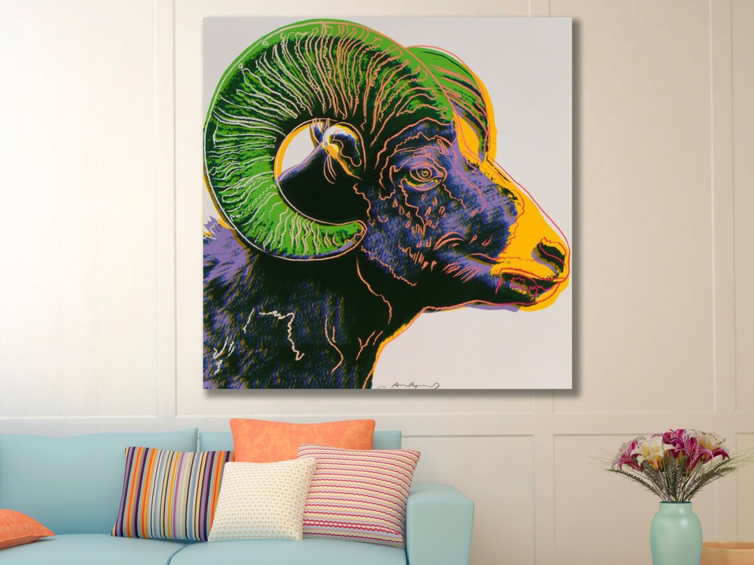 Ram, Pop Art, Graffiti, Street Art, Office Decor, Pub Decor, Barber ...