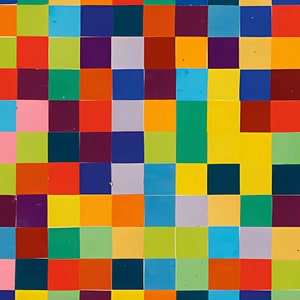 Ellsworth, Kelly, Rainbow, Pixels, Tetris, Multi-colored Squares, Cubes ...