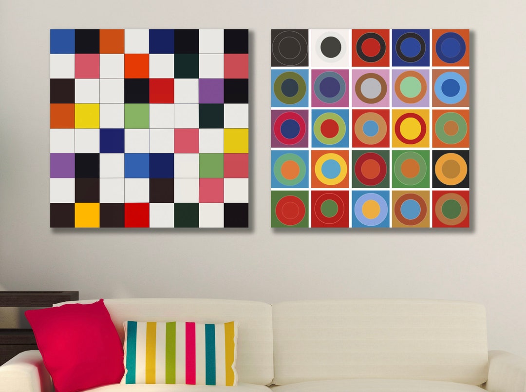 2 in 1, Ellsworth Kelly, Sir Terry Frost, Circles, Squares, Pixels ...