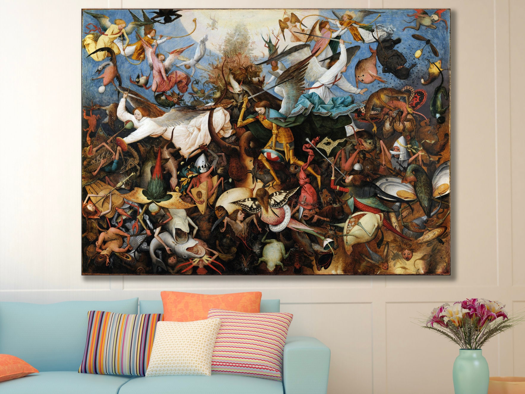 Pieter Bruegel the Fall of Angels Biblical Story Middle - Etsy