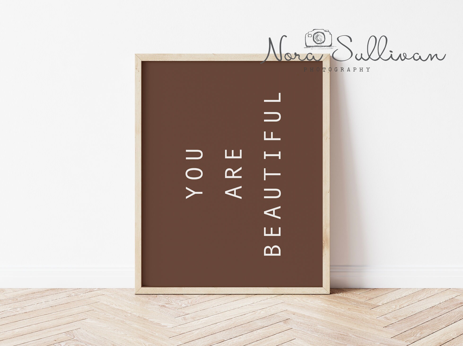You Are Beautiful Poster, Printable Poster, Printable Quote, Typography ...