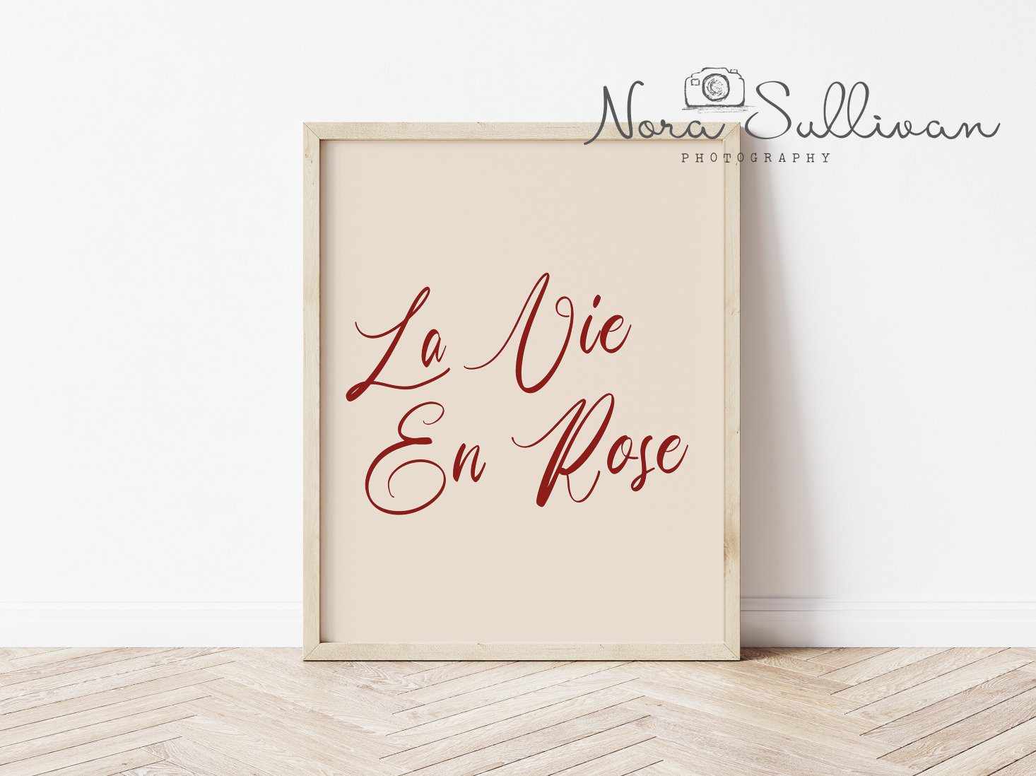 La Vie En Rose Print, French Quote, French Saying, Printable Poster ...