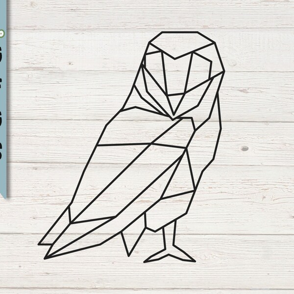 Geometric Owl - Etsy