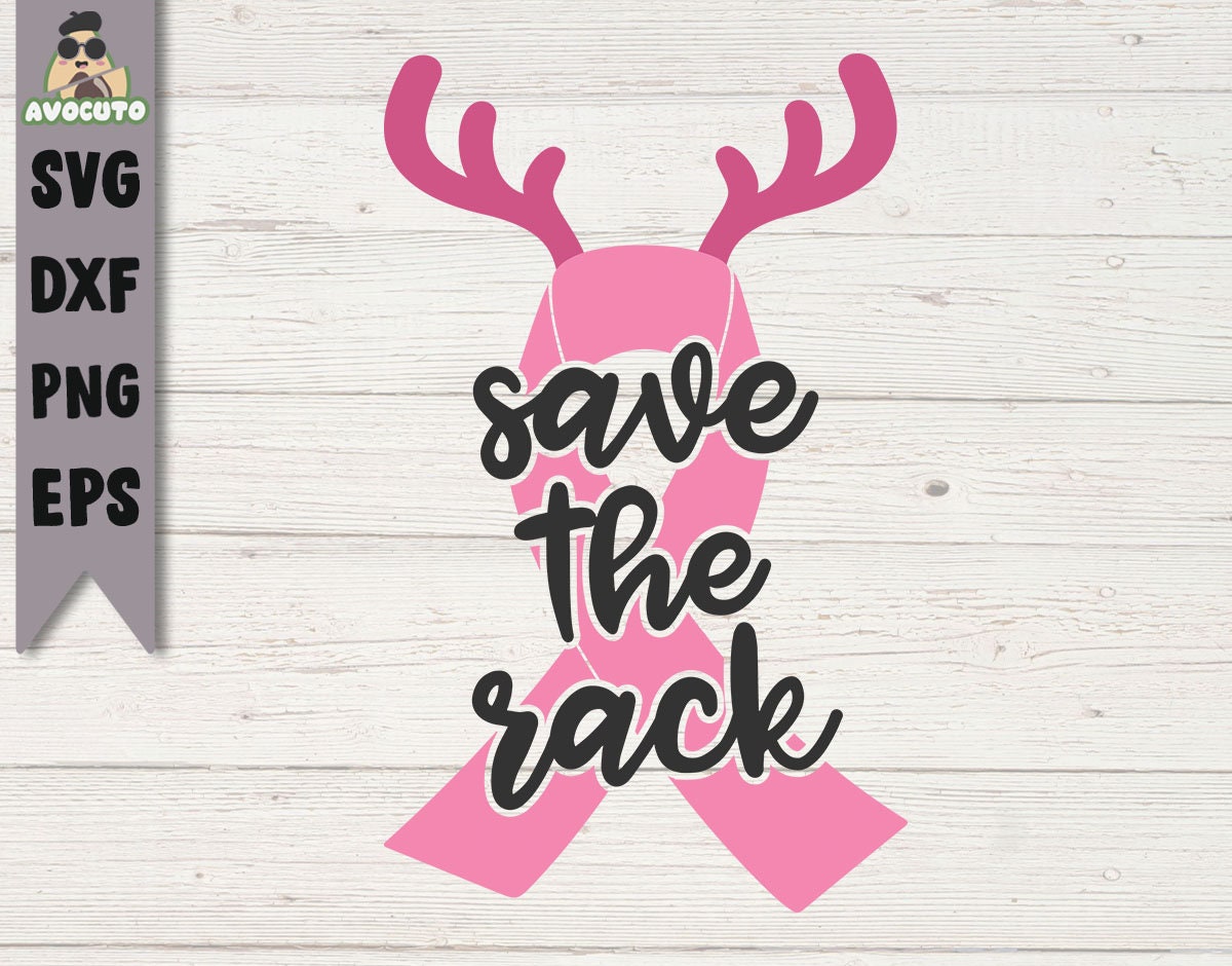 Save the Rack Svg / Cancer Awareness Cut Svg / Pink Ribbon Svg - Etsy