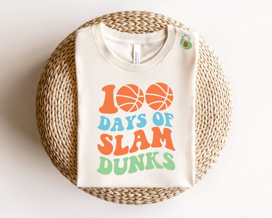100 Days of Slam Dunks SVG, 100 Days of School PNG, Basketball Svg ...
