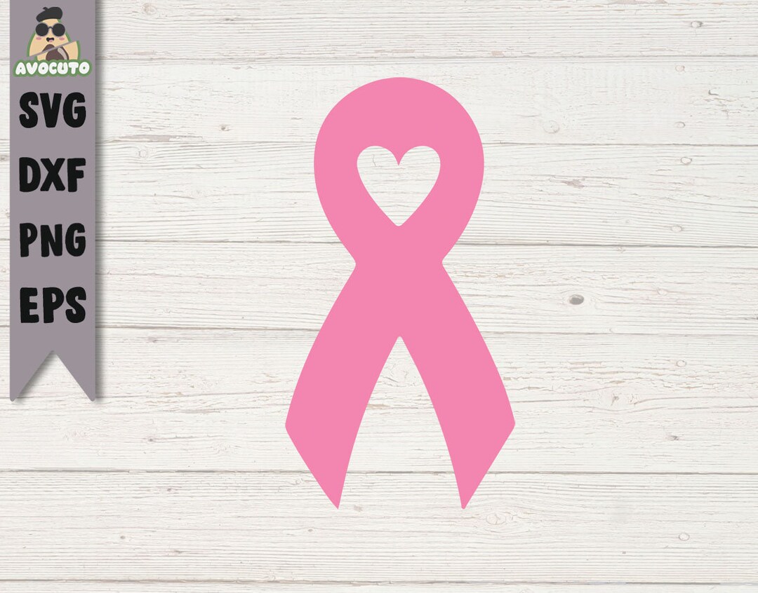 Love Pink Ribbon Svg / Cancer Awareness Vector File / Breast Cancer ...