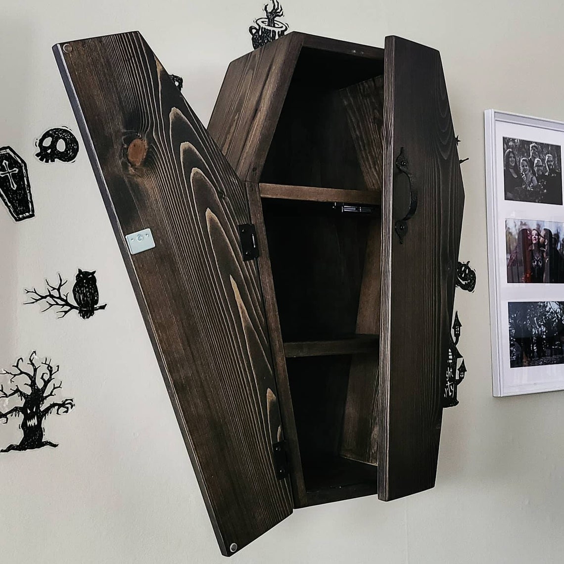 Handmade Coffin Cabinet - Etsy