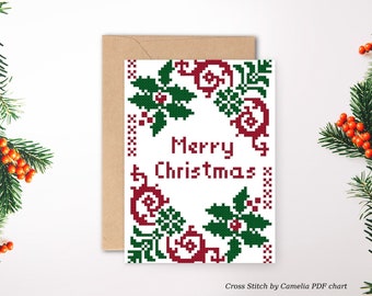 Christmas Card Cross Stitch - Etsy
