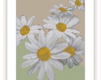 Daisy Cross Stitch - Etsy