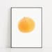 Orange Fruit Watercolor | Minimal Printable Wall Art | Printable Modern ...