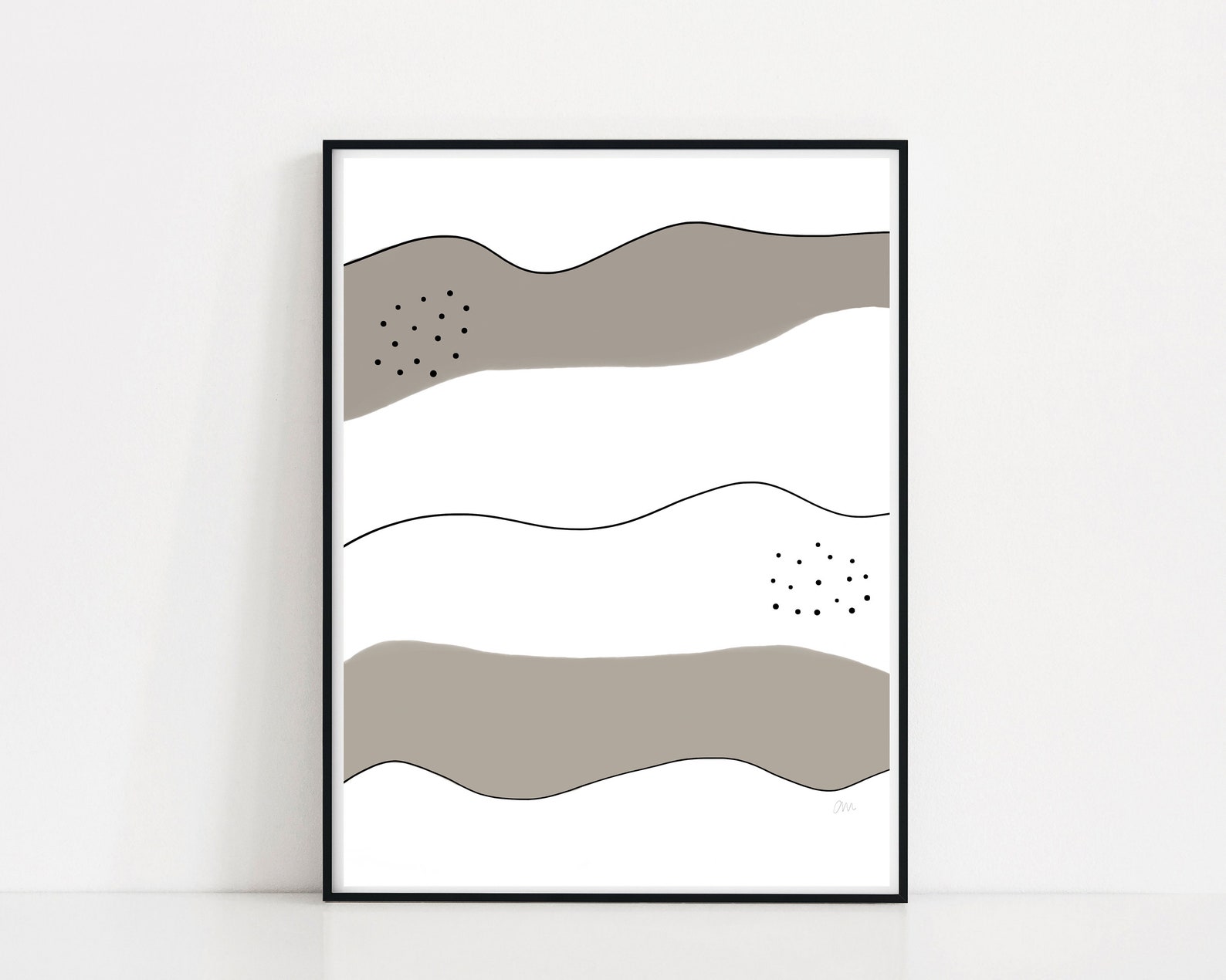 Printable Wall Art Grey Abstract Art Digital Download - Etsy