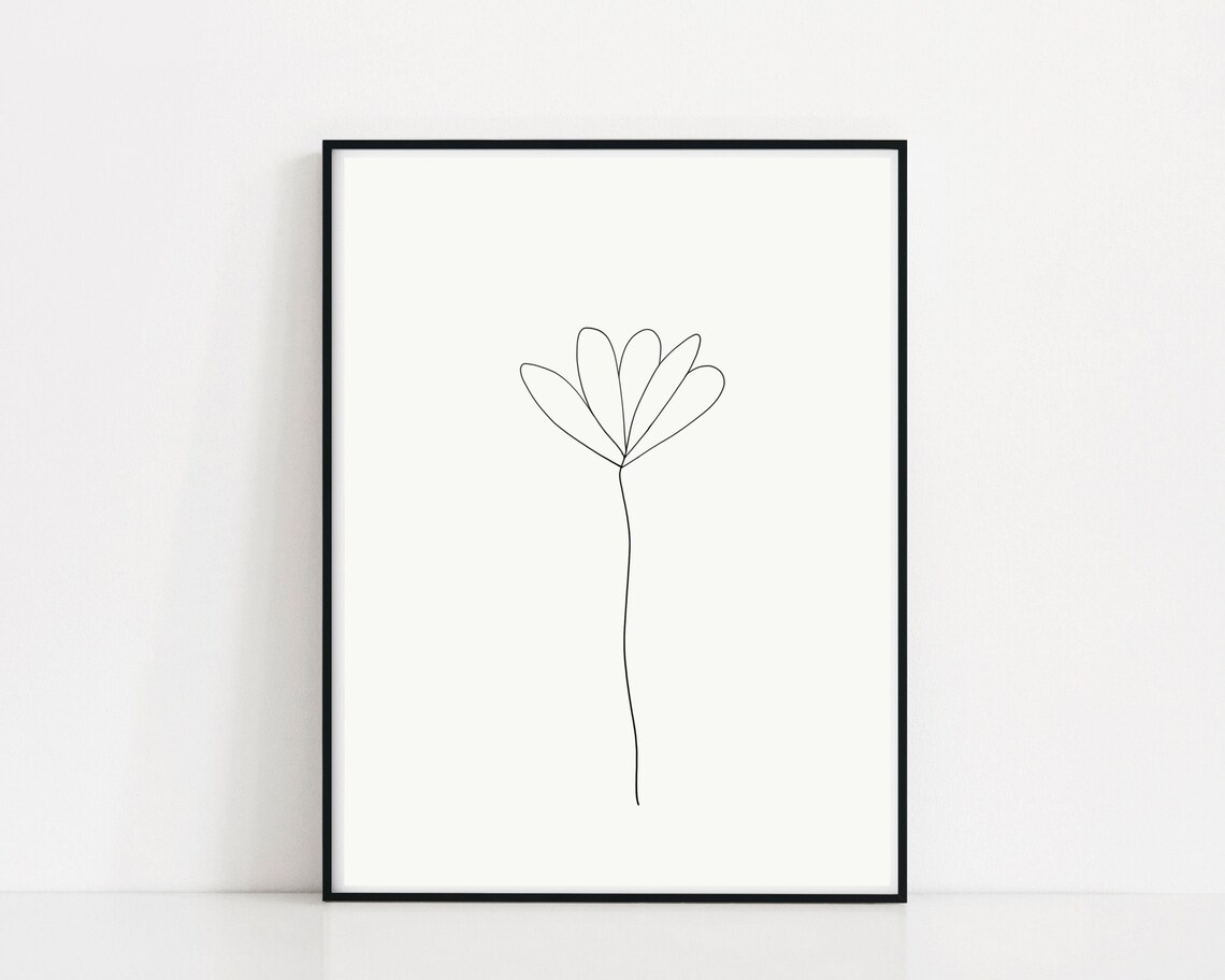 Minimal Line Art | Printable Wall Art | Digital Download | Line Art ...
