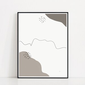 Printable Wall Art | Grey Abstract Art | Digital Download | Minimal ...