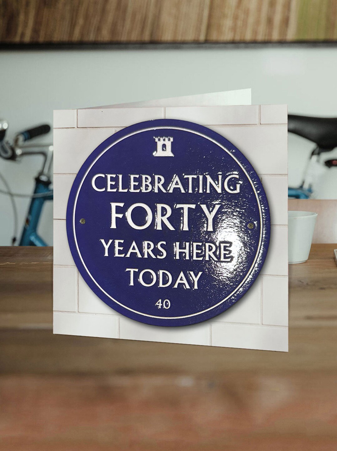 Funny 40th Birthday Card Age 40 Quality Embossed Print 40 Age Card for ...