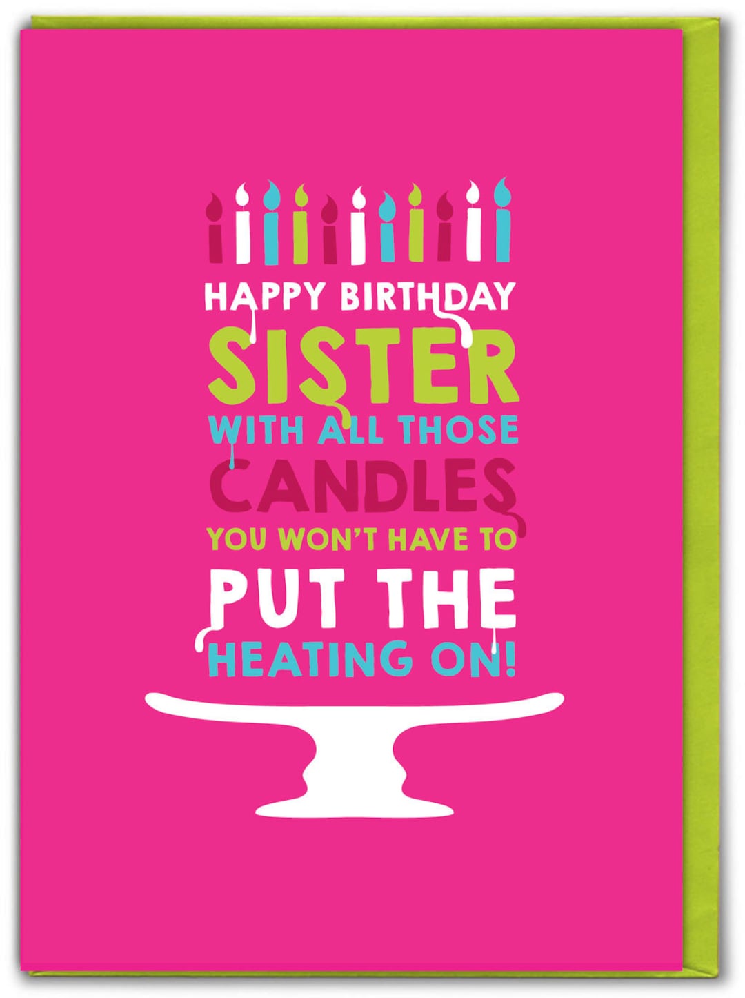 Funny Birthday Card for Sister Cheeky Sister Cards Cards - Etsy