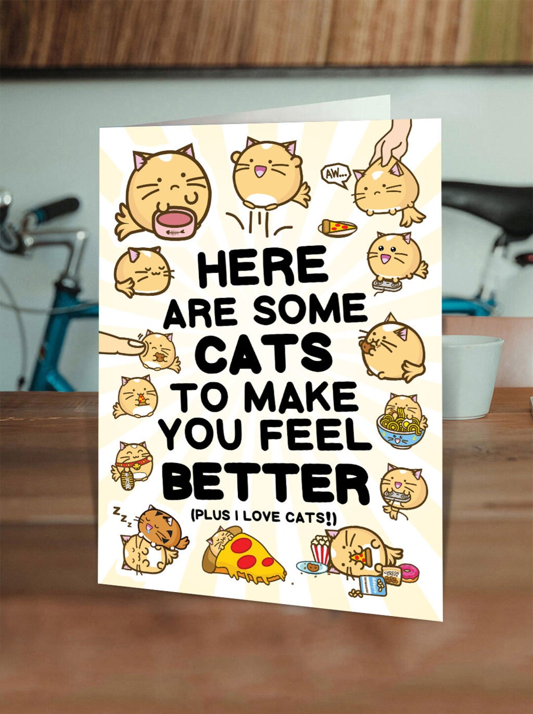 Cute Kawaii Get Well Soon Card for Women Him Her Friend Sister Wife ...